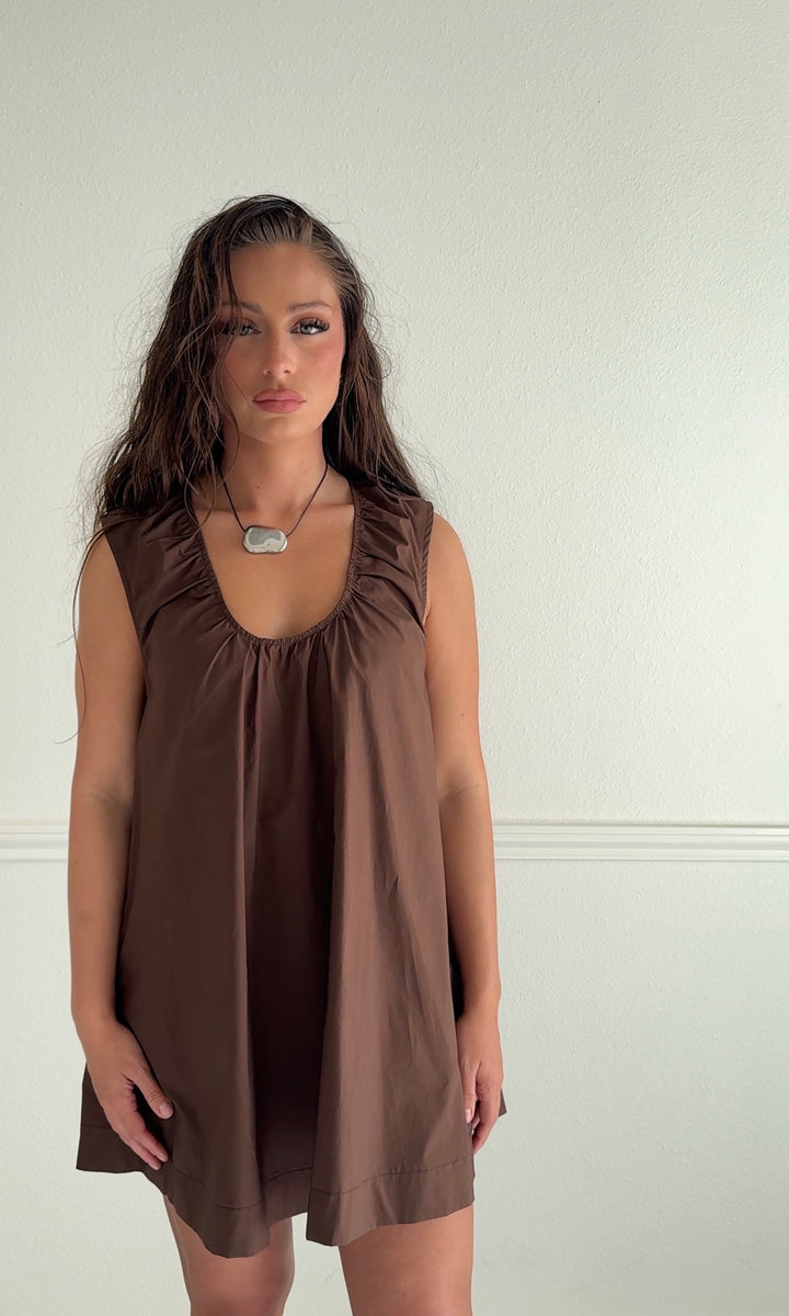 (BROWN) SWING DRESS – Dear Levi